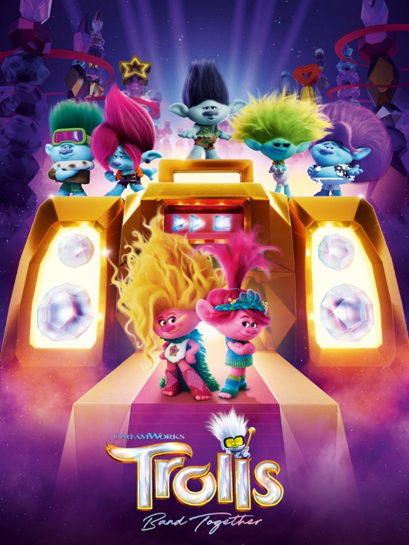 Trolls Band Together - paper poster | postercinema